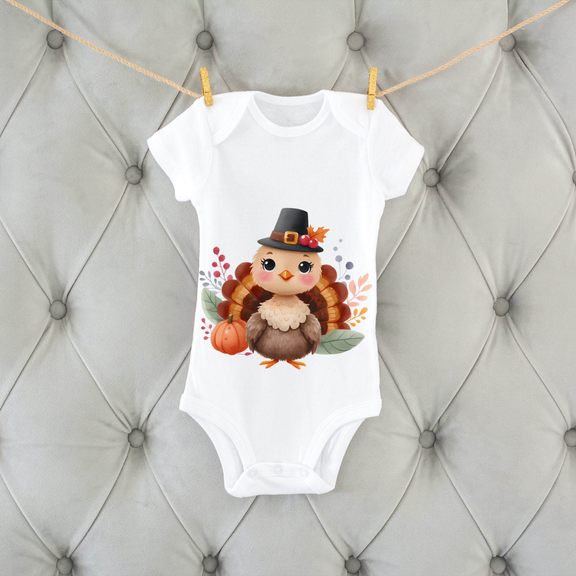 25 Watercolor Thanksgiving Collection Clipart Bundle. Transparent ...