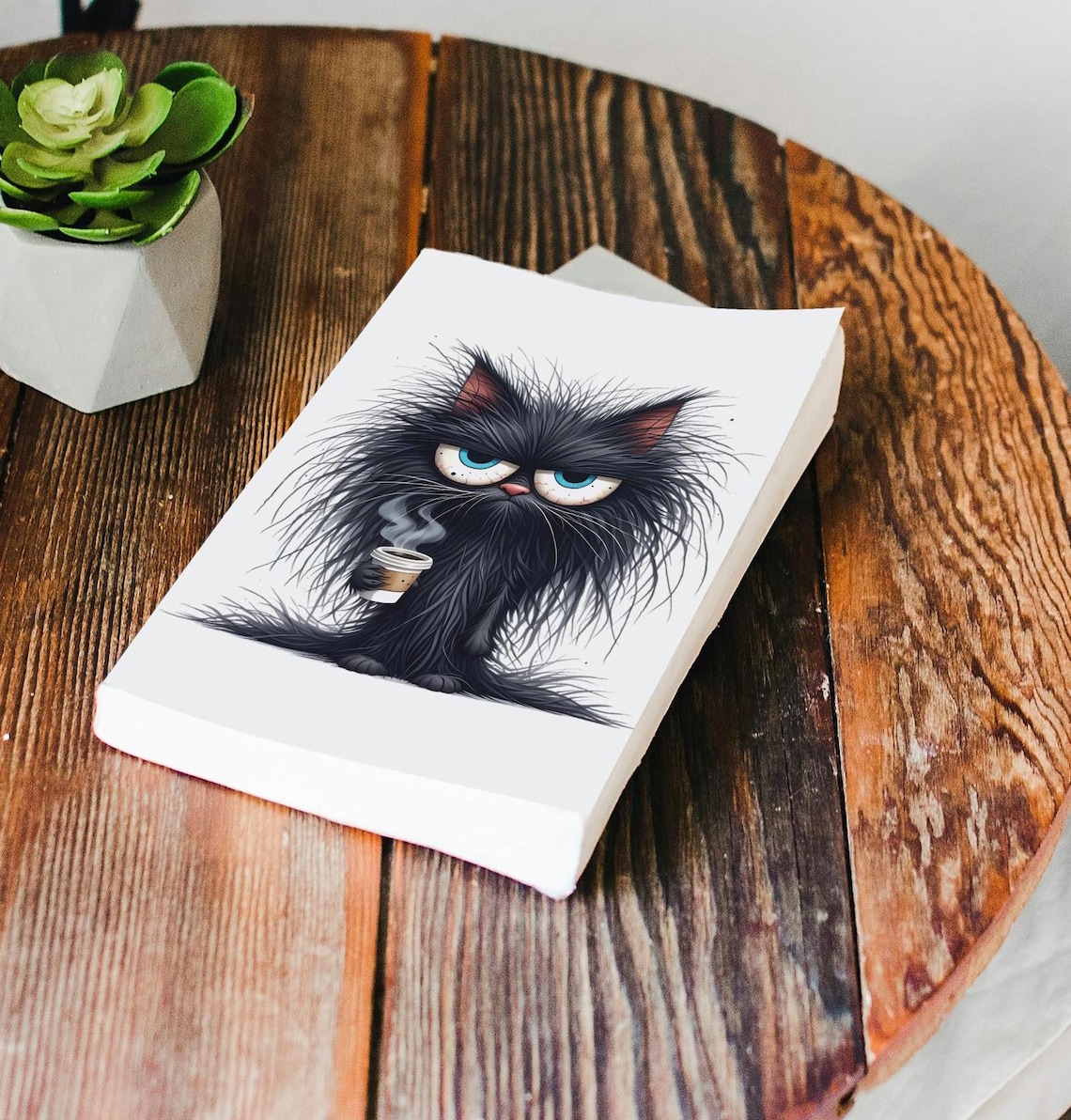 15 Watercolor Frazzled Cat PNG Clip Art Bundle, High Res for Junk ...