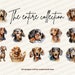 Dachshund Dog Clipart | Watercolour Dachshund Sausage Dog Clip Art ...