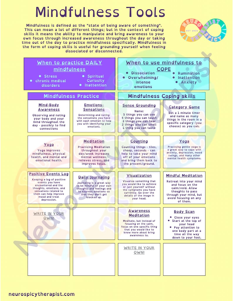 Neurodivergent Coping Skills Toolbox - We Provide the Skills, You ...