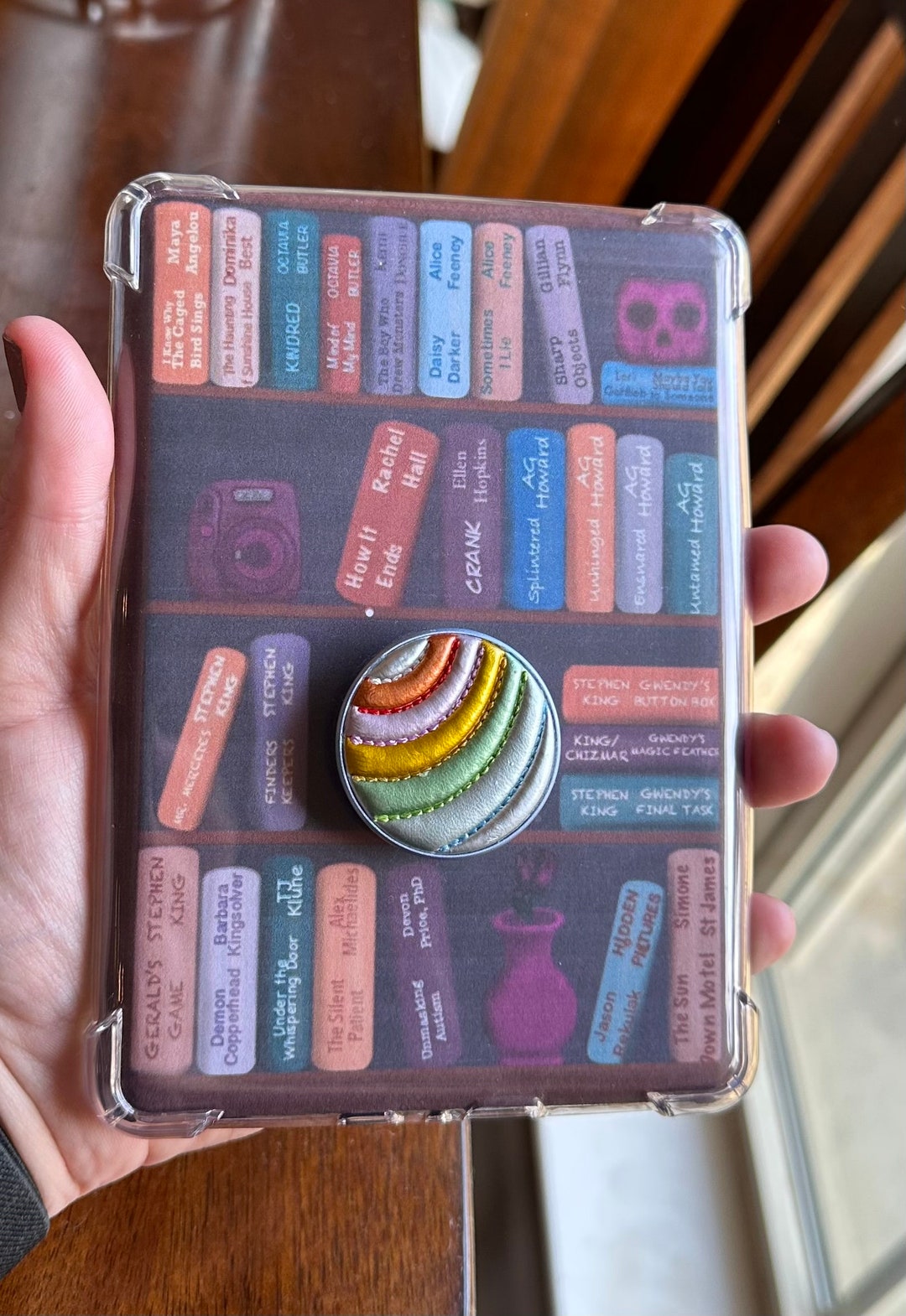 Printable Personalized Bookshelf Kindle Case Insert up to 30 Books and ...