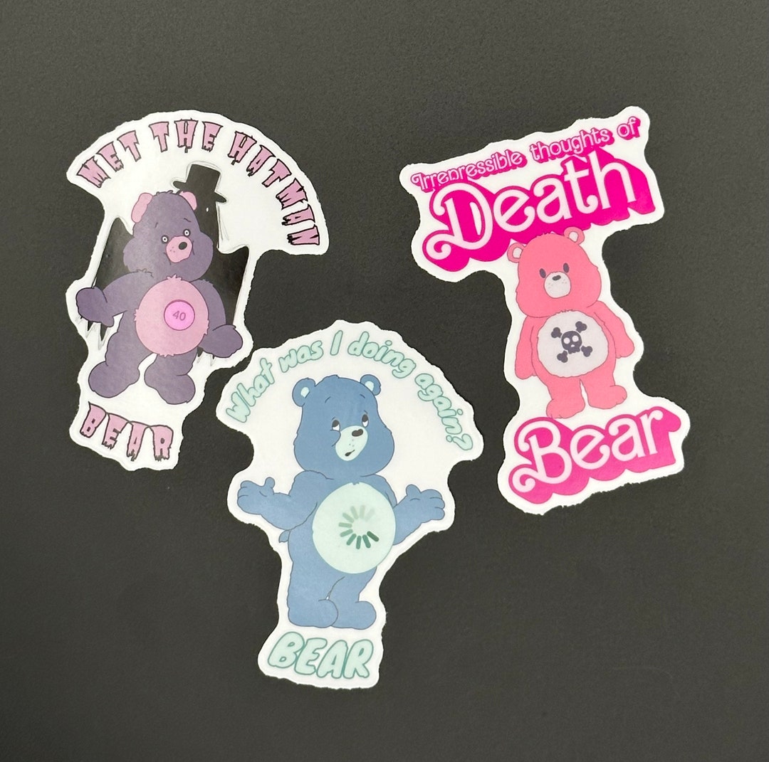 Scare Bear Stickers - Etsy