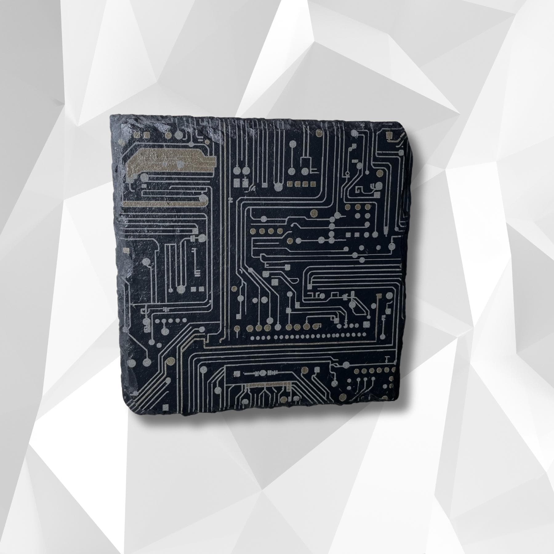 Set of 4 Slate Coasters With Circuit Board PCB Design – 4"x4" Geek Chic ...