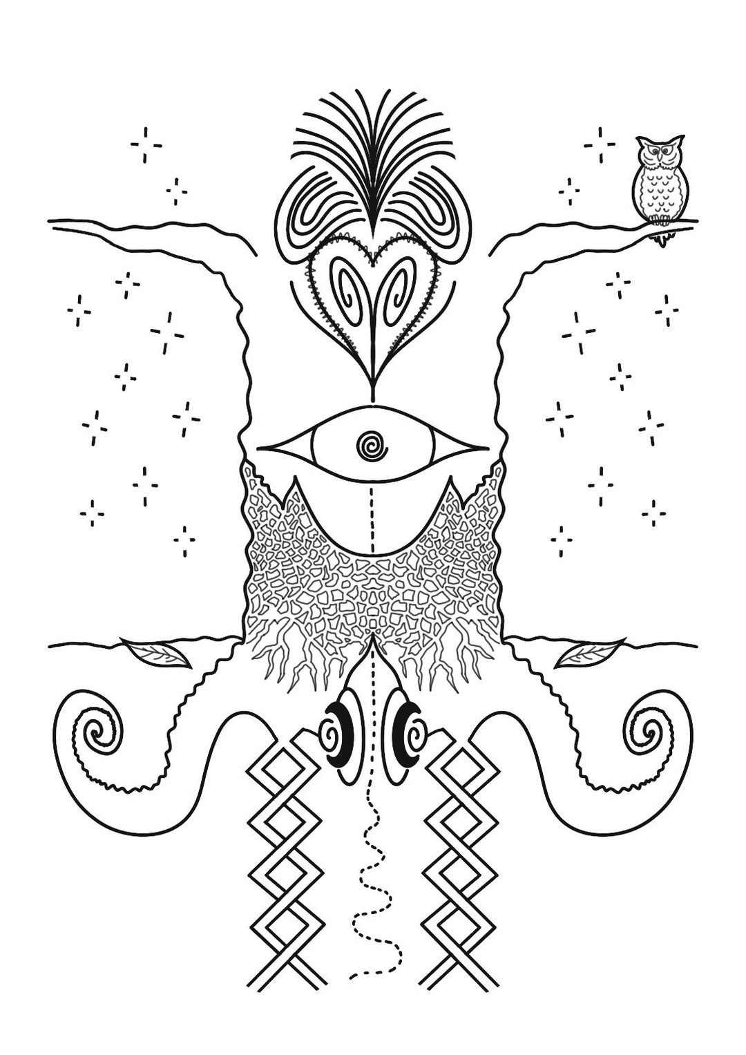 Shamanic Abstract Art Art Prints - Etsy