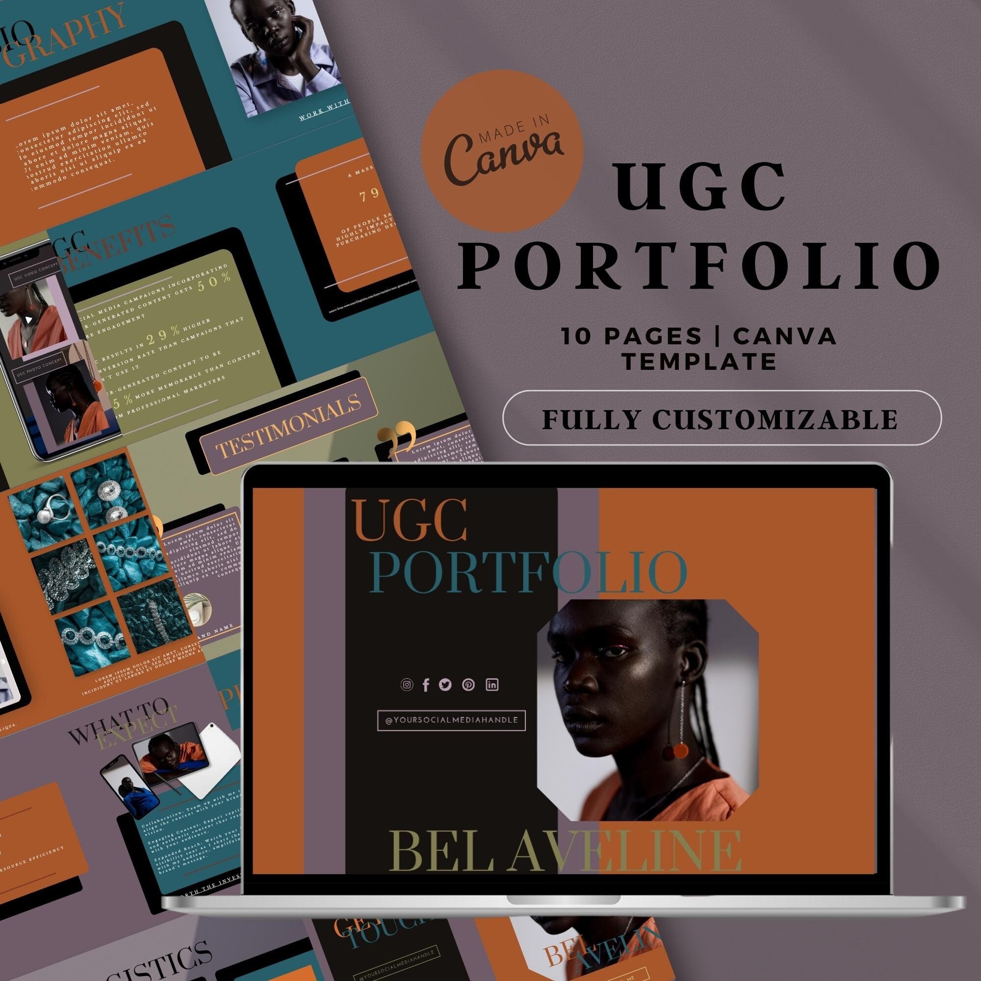 UGC Portfolio, UGC Creator, UGC Canva Website, Ugc Media Kit, Ugc ...