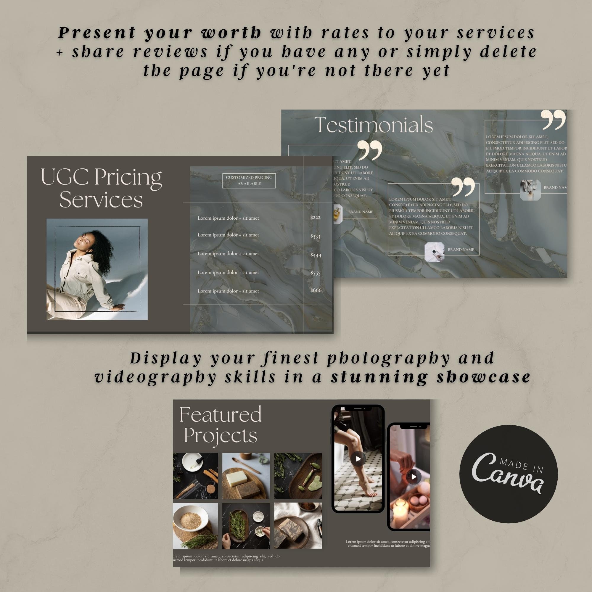 UGC Portfolio, UGC Creator, UGC Canva Website, Ugc Media Kit, Ugc ...