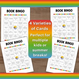 Kids Reading Bingo, Printable Reading Challenge for Ages 6–8, Fun ...