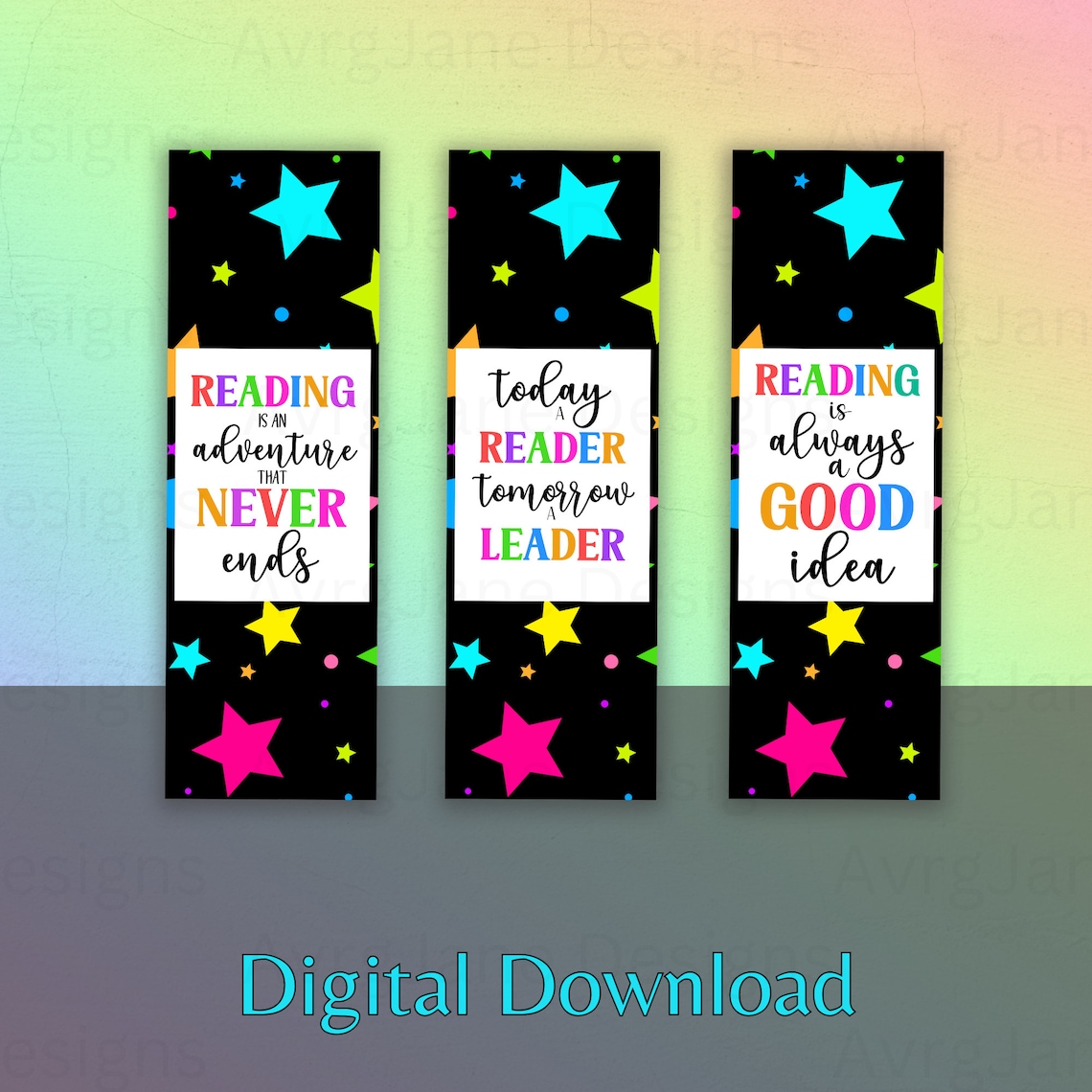 Set of 6 Reader Bookmarks for Kids, Motivational Bookmarks, Make ...