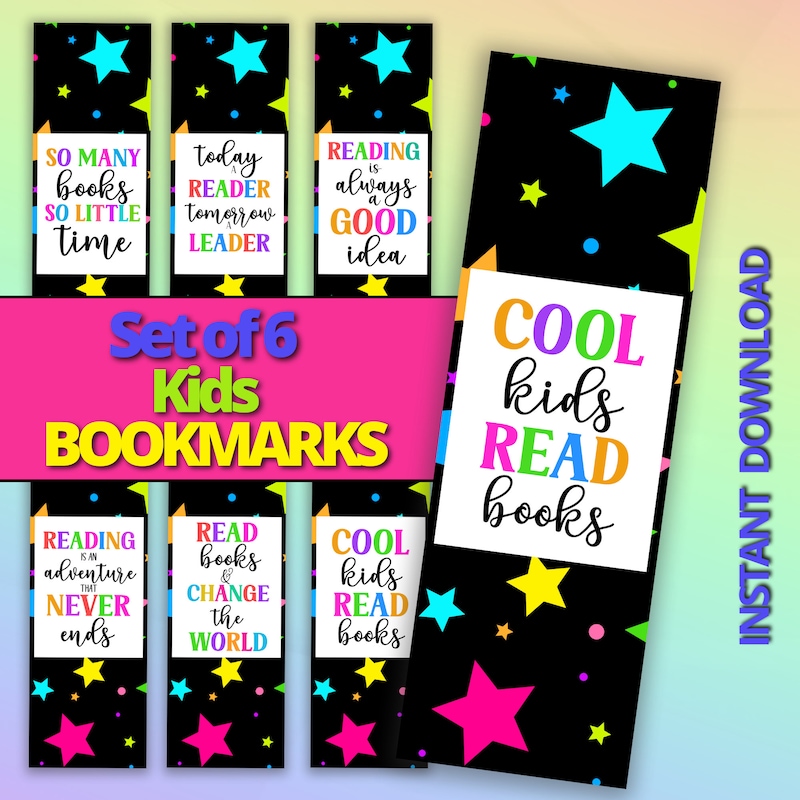 Kids Bookmarks - Etsy