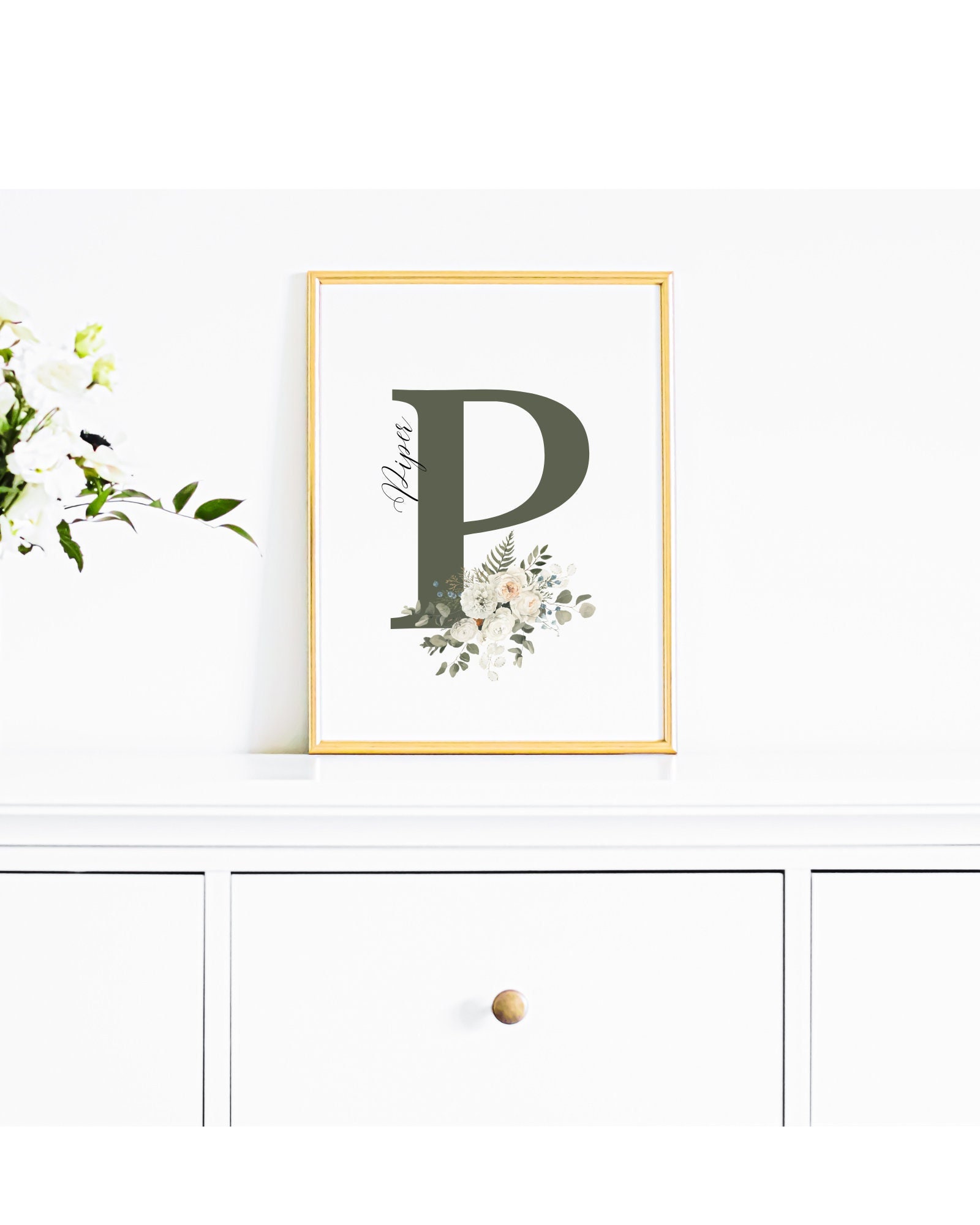 Custom Initial Print Name Printable Personalized Name Print - Etsy