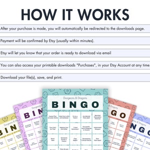 Dungeons and Dragons Bingo | Printable Instant Download Game | DND ...