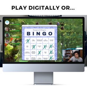 Dungeons and Dragons Bingo | Printable Instant Download Game | DND ...