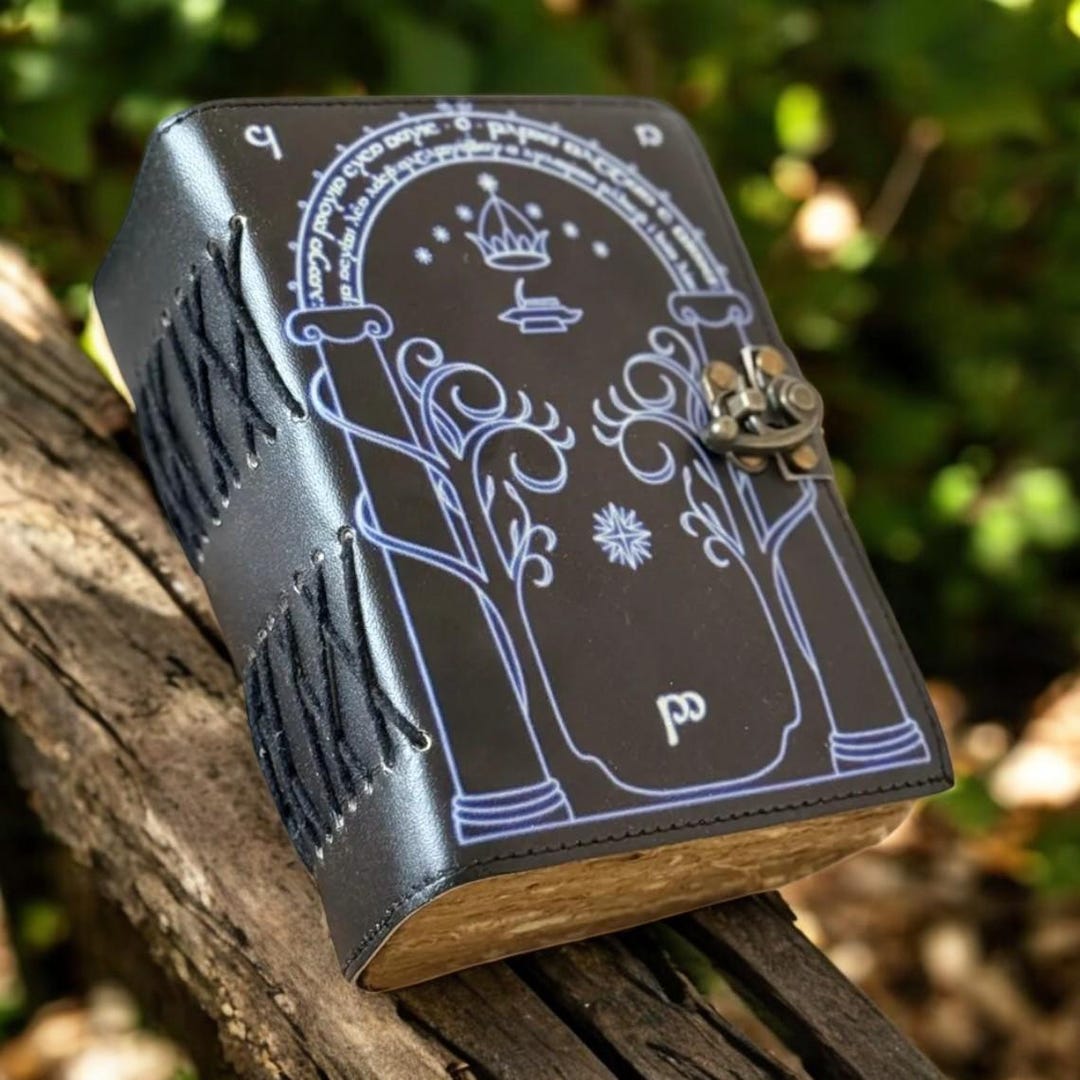 Black Doors of Durin Tolkien Lord of the Ring Leather Journal Book of ...