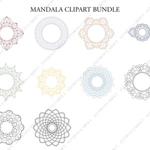 Mandalas Clipart Celestial Magic Clipart Mystical Clipart - Etsy