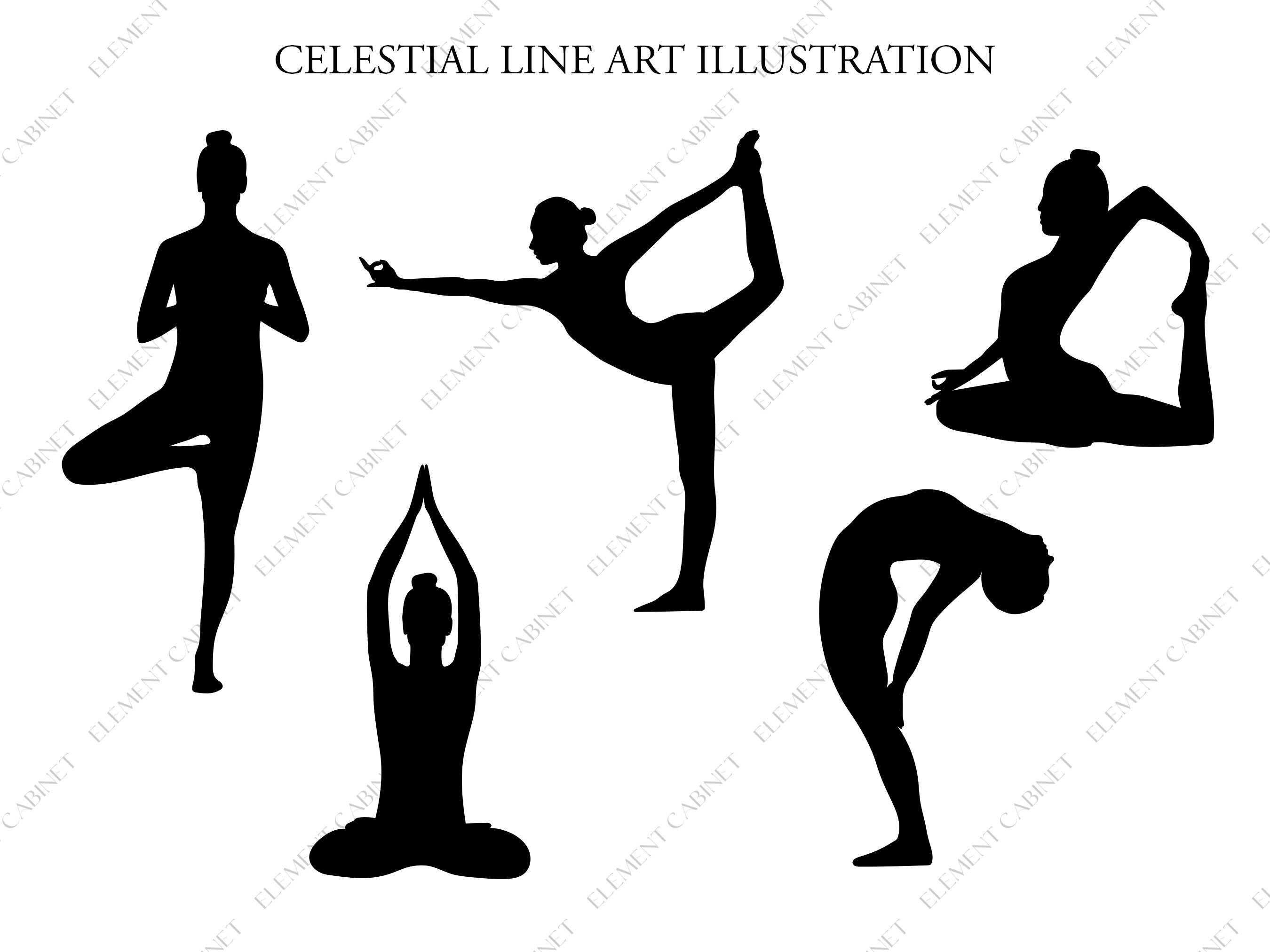 Celestial Line Art Clipart Mega Bundle, Spiritual Magic Clipart ...