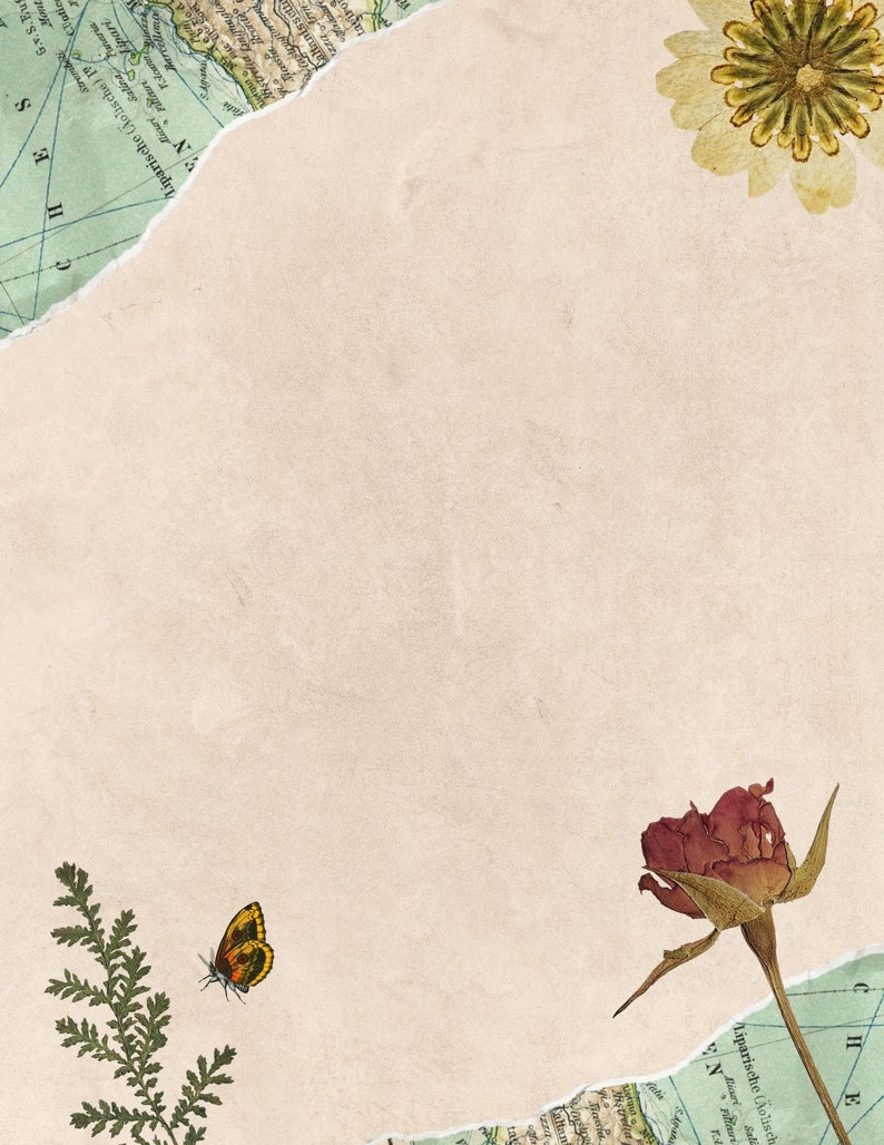 Digital Printable Letter Paper Template Bundle 10 Unique Designs ...