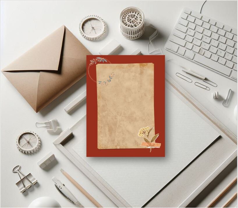 Digital Printable Letter Paper Template Bundle 10 Unique Designs ...