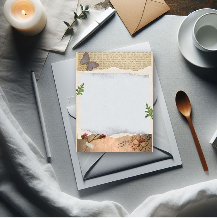 Digital Printable Letter Paper Template Bundle 10 Unique Designs ...