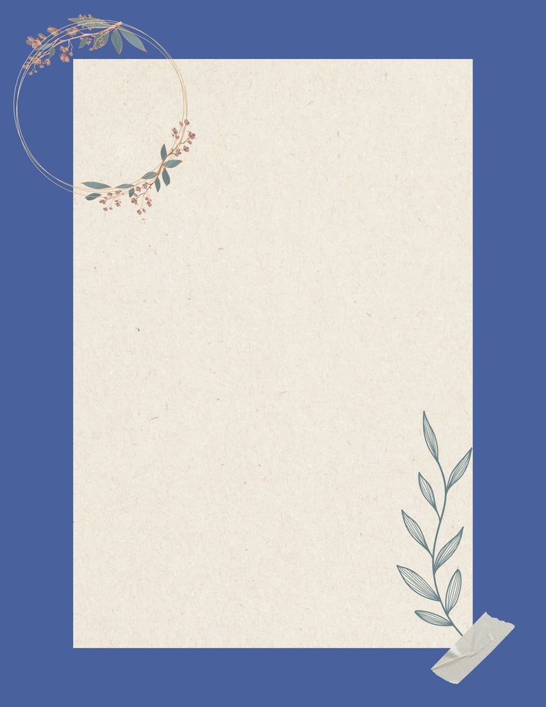 Digital Printable Letter Paper Template Bundle 10 Unique Designs ...