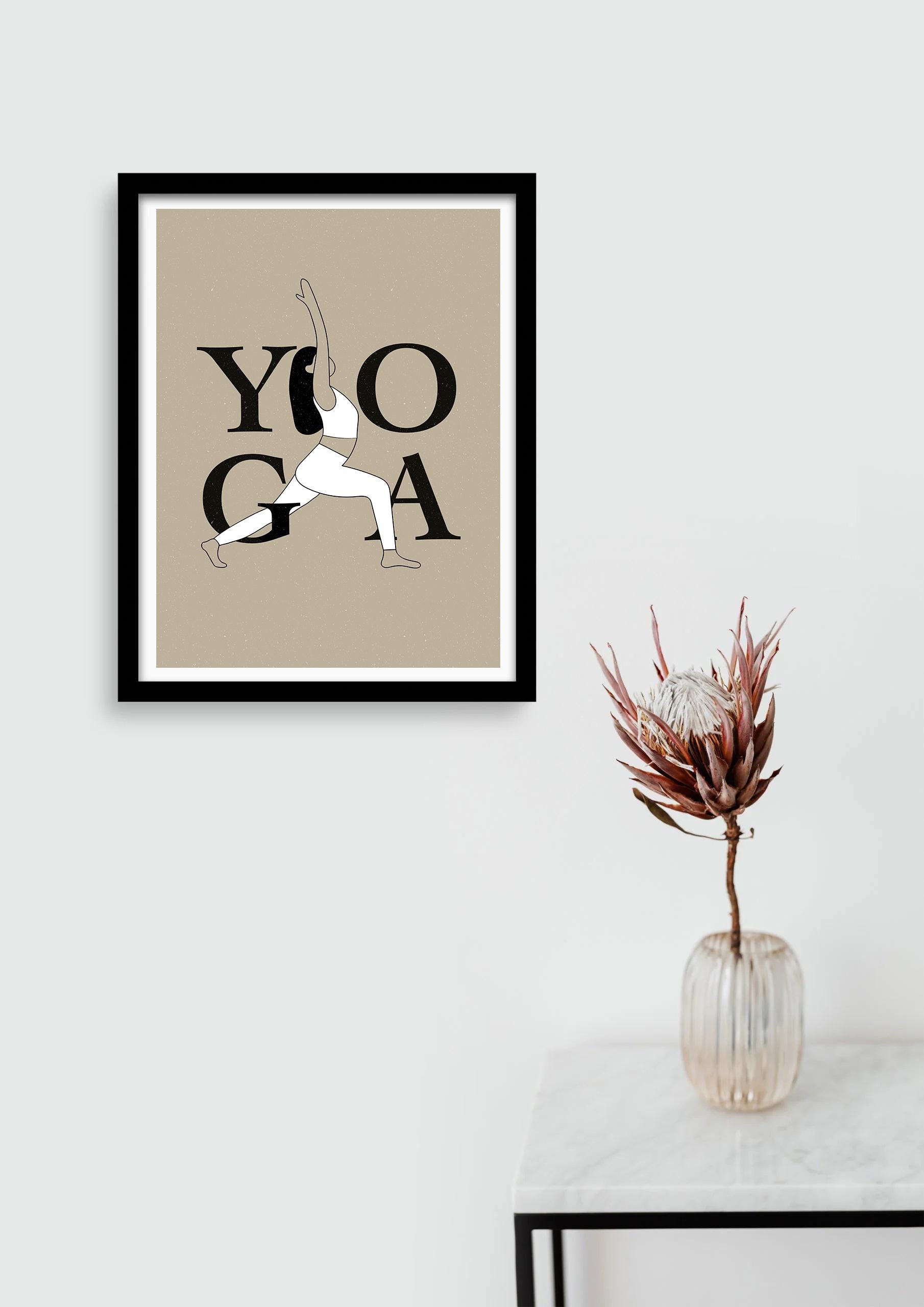 Yoga Poster | Yoga Printable | Chart Downloadable | Yoga Poses ...