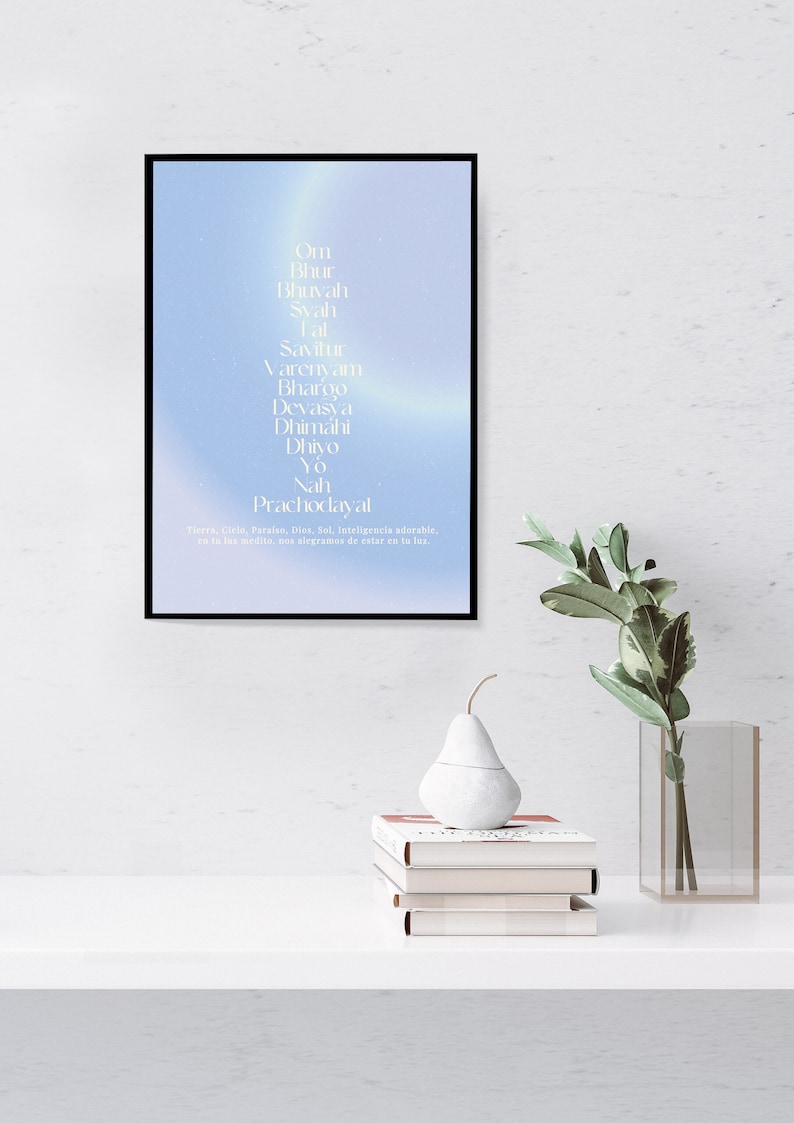 Mantra Yoga Poster,decoración De Pared De Yoga,arte Yoga,cartel De ...