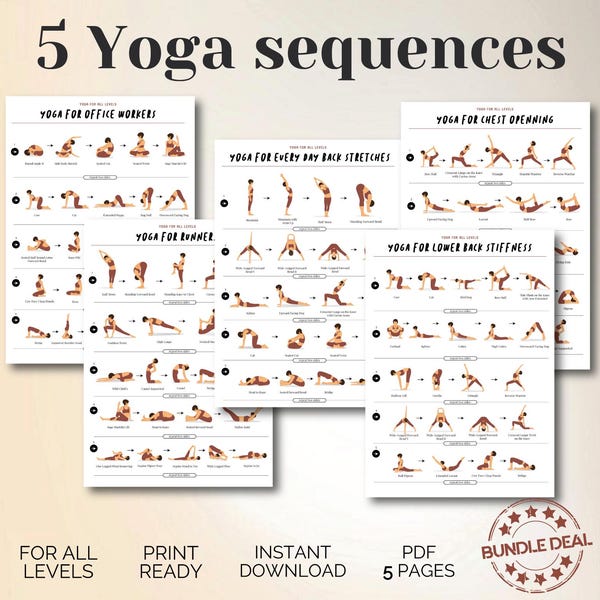 Yoga Flow Wall Chart - Etsy