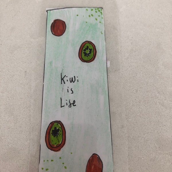 Kiwi Bookmark - Etsy