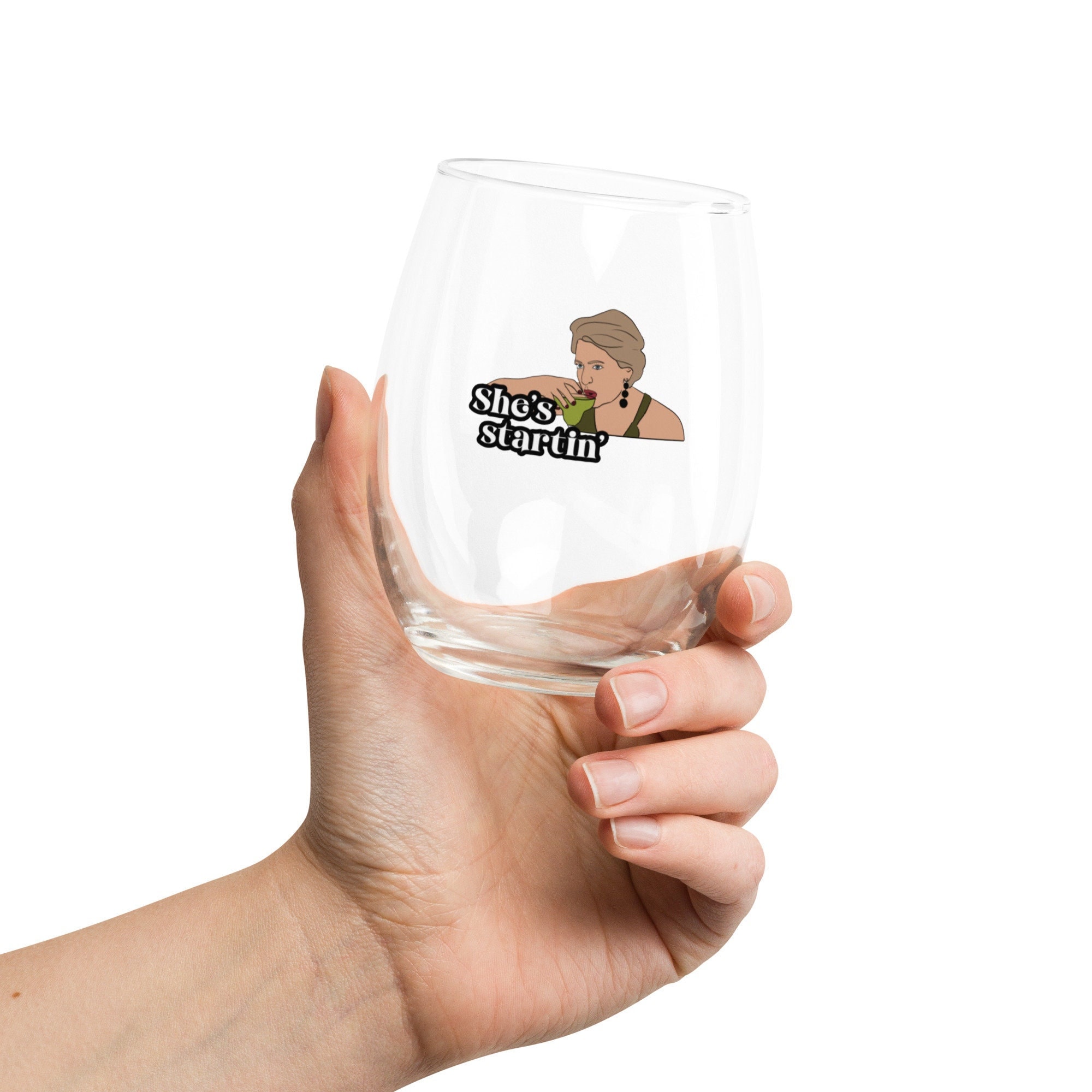 Real Housewives She's Startin' Dorinda Medley Stemless Bravo Wine Glass ...