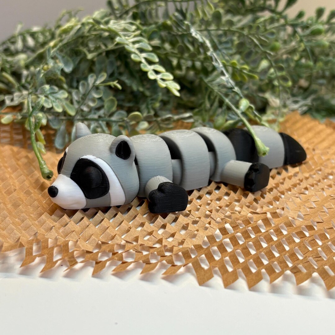 Racoon Trash-panda Fidget Toy I Cute Articulated Sensory Toy for BFF ...