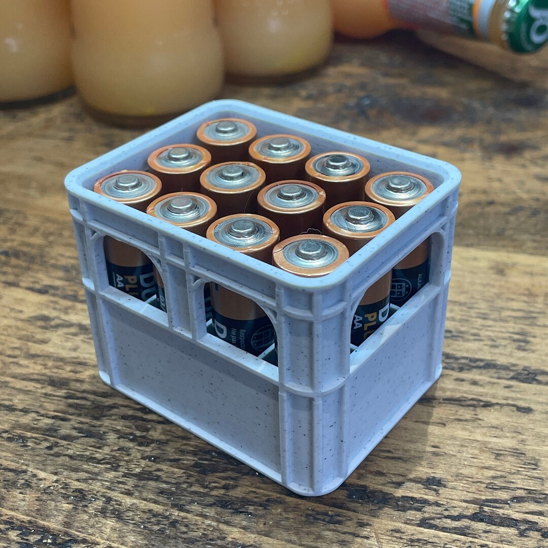 Battery Beer Crate: Stackable Battery Storage Organizer - Etsy