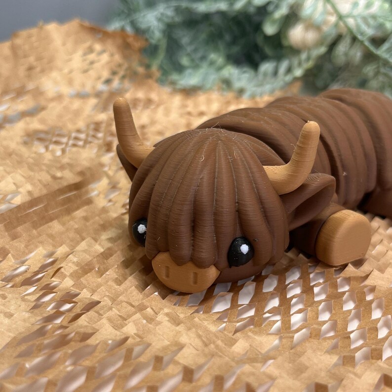 Baby Highland-cow Fidget Toy I Cute Animal-themed Sensory Toy I Order 2 ...