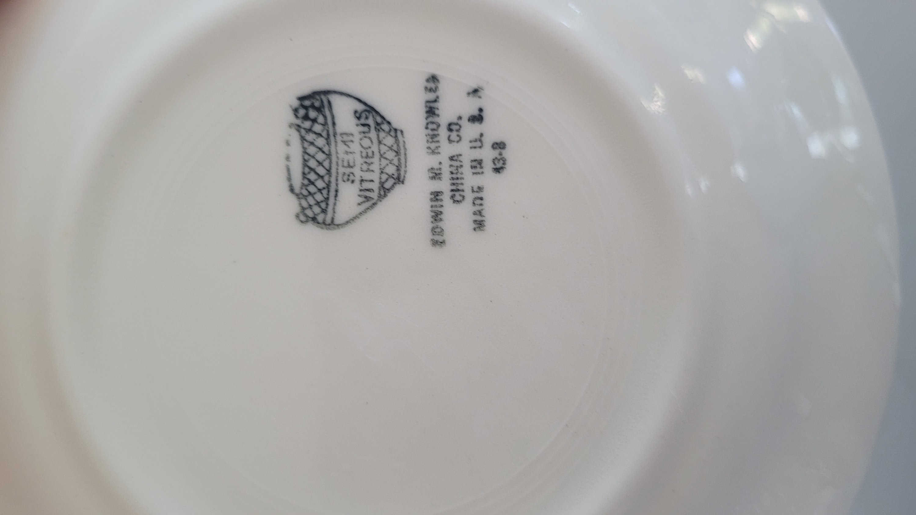 Edwin M. Knowles Dutch Boy and Girl Motif Childs Tea Set Vintage Childs ...