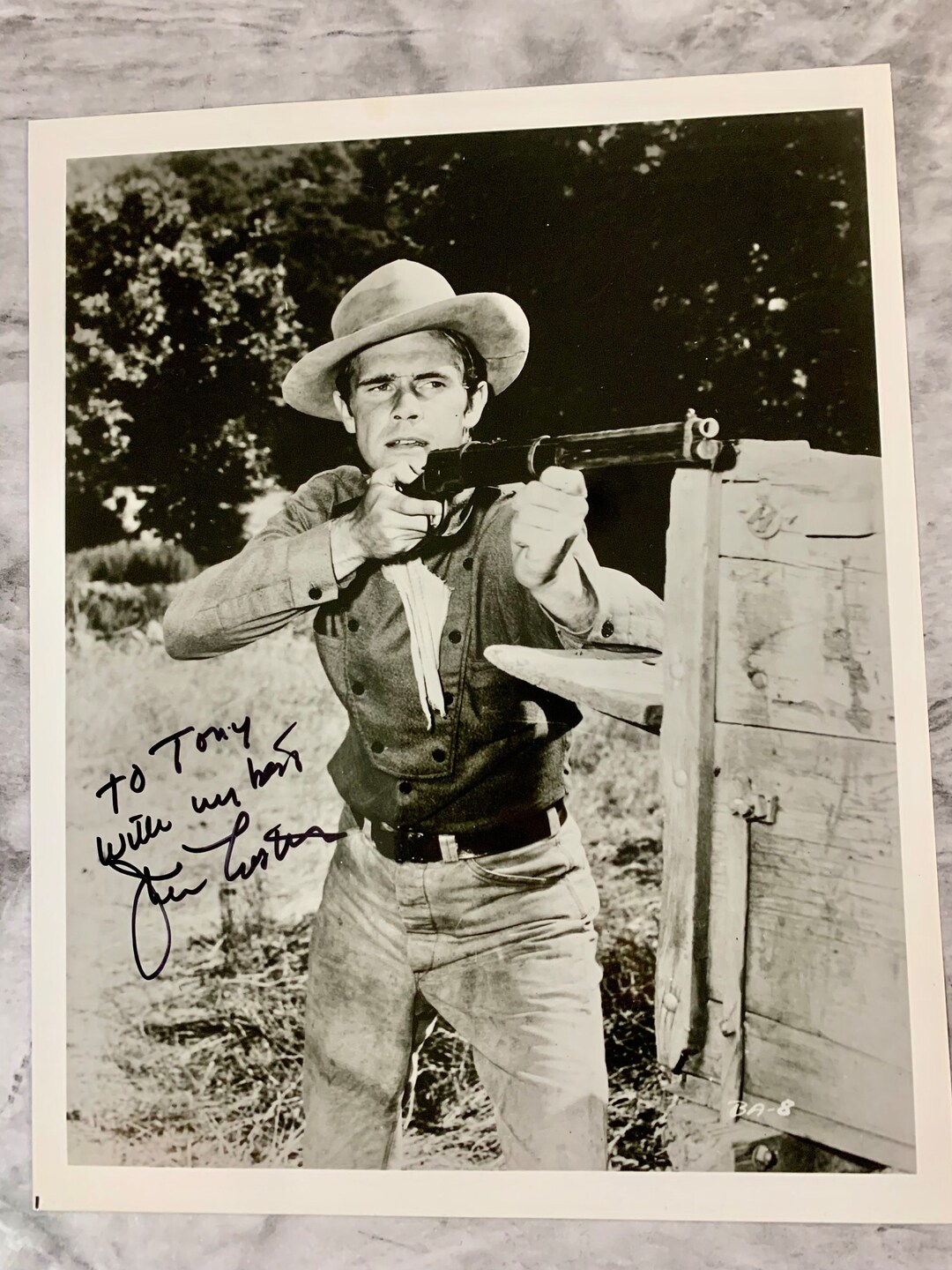 AUTOGRAPHED PHOTO John Lupton 8x10 From Classic TV Western, Broken Arrow - Etsy