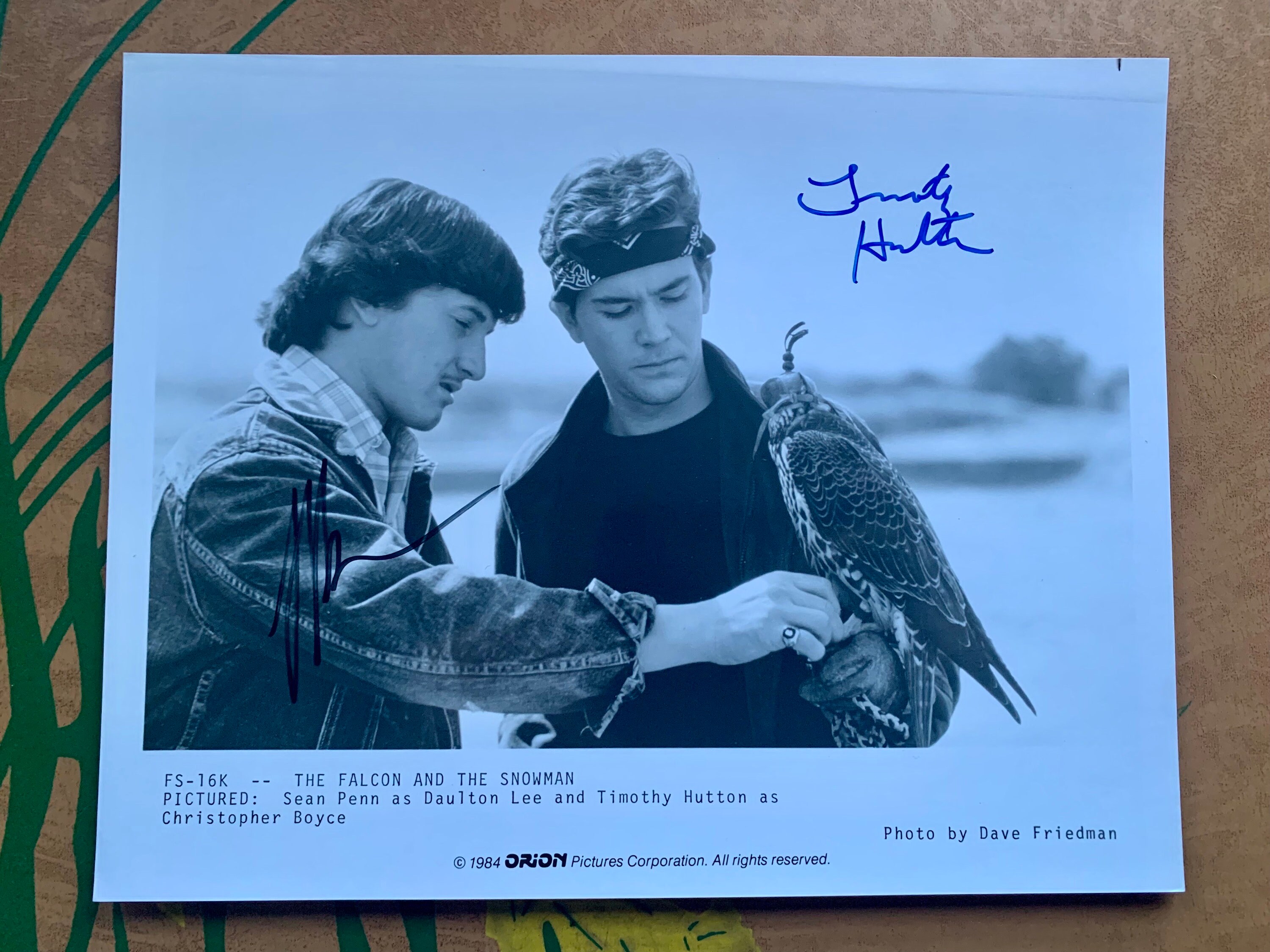 AUTOGRAPHS - Sean Penn and Timothy Hutton Signed 8x10 From the Film the ...