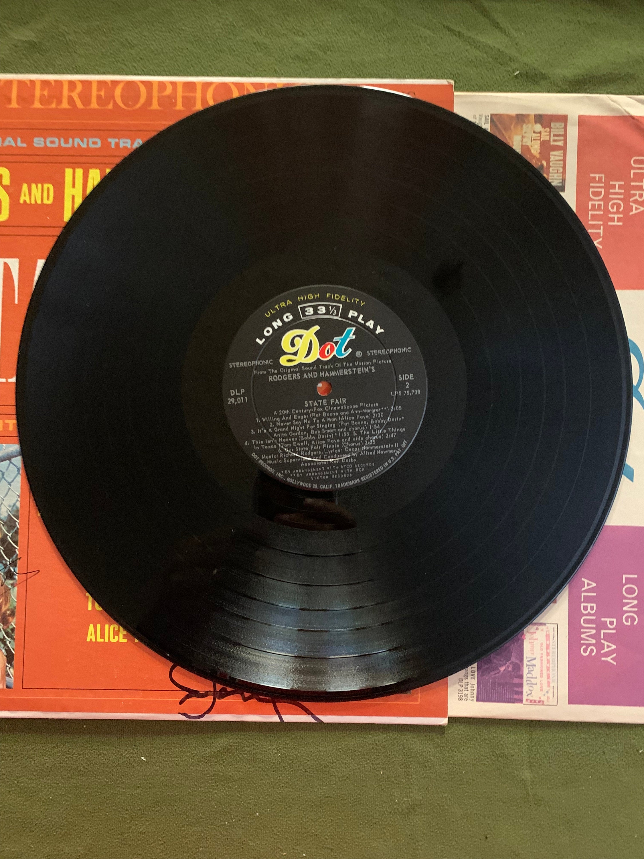 CAST AUTOGRAPH State Fair Original Soundtrack Album Ann-margret, Pat ...