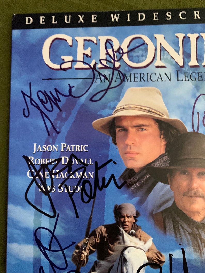 CAST AUTOGRAPH - Geronimo - Laserdisc Release - Jason Patric, Gene ...