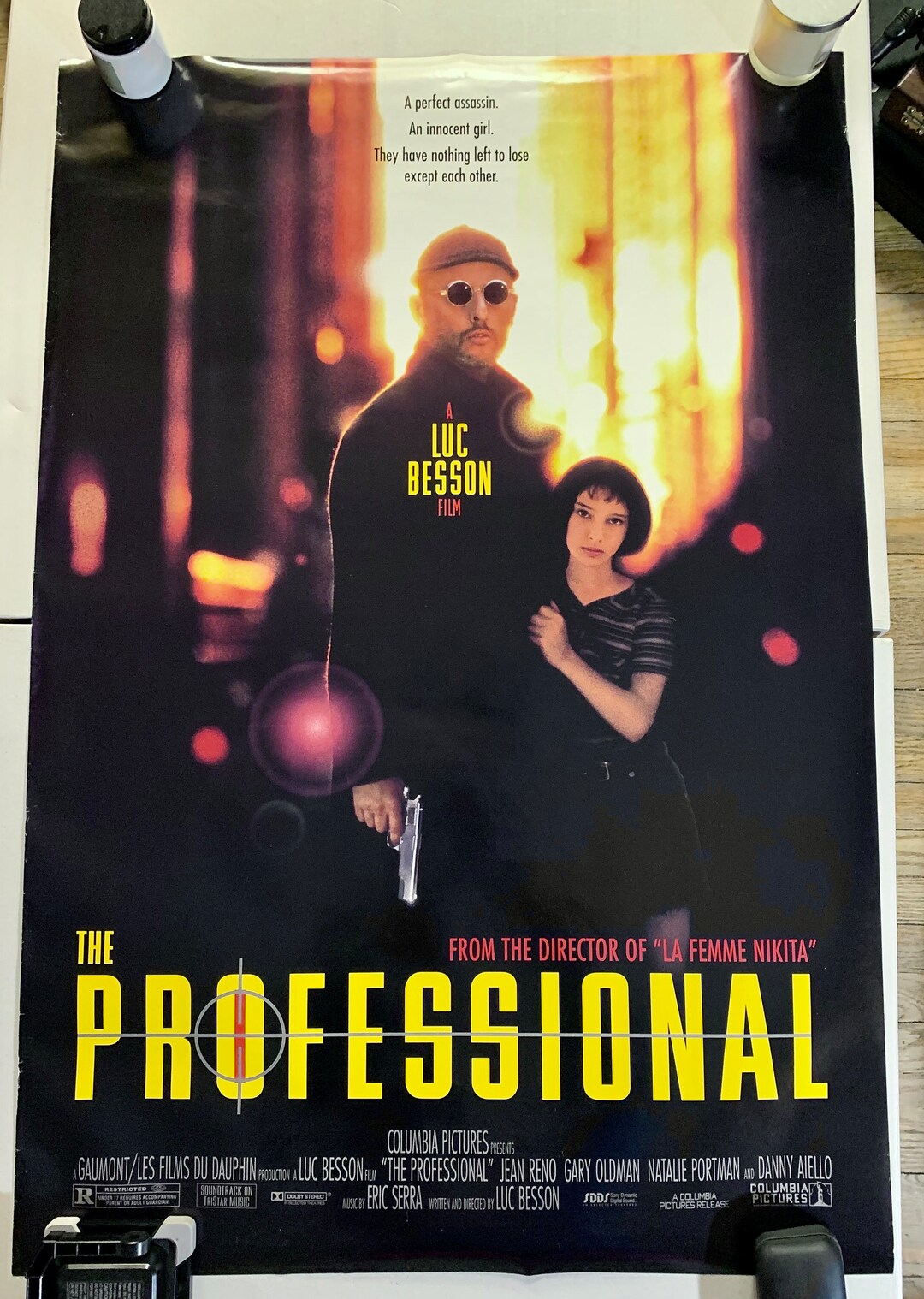 MOVIE POSTER Original 1994 the Professional Movie Poster Featuring Jean ...