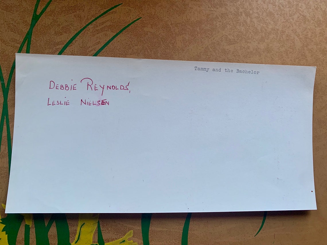 AUTOGRAPH - Debbie Reynolds From the Film Tammy and the Bachelor - Etsy