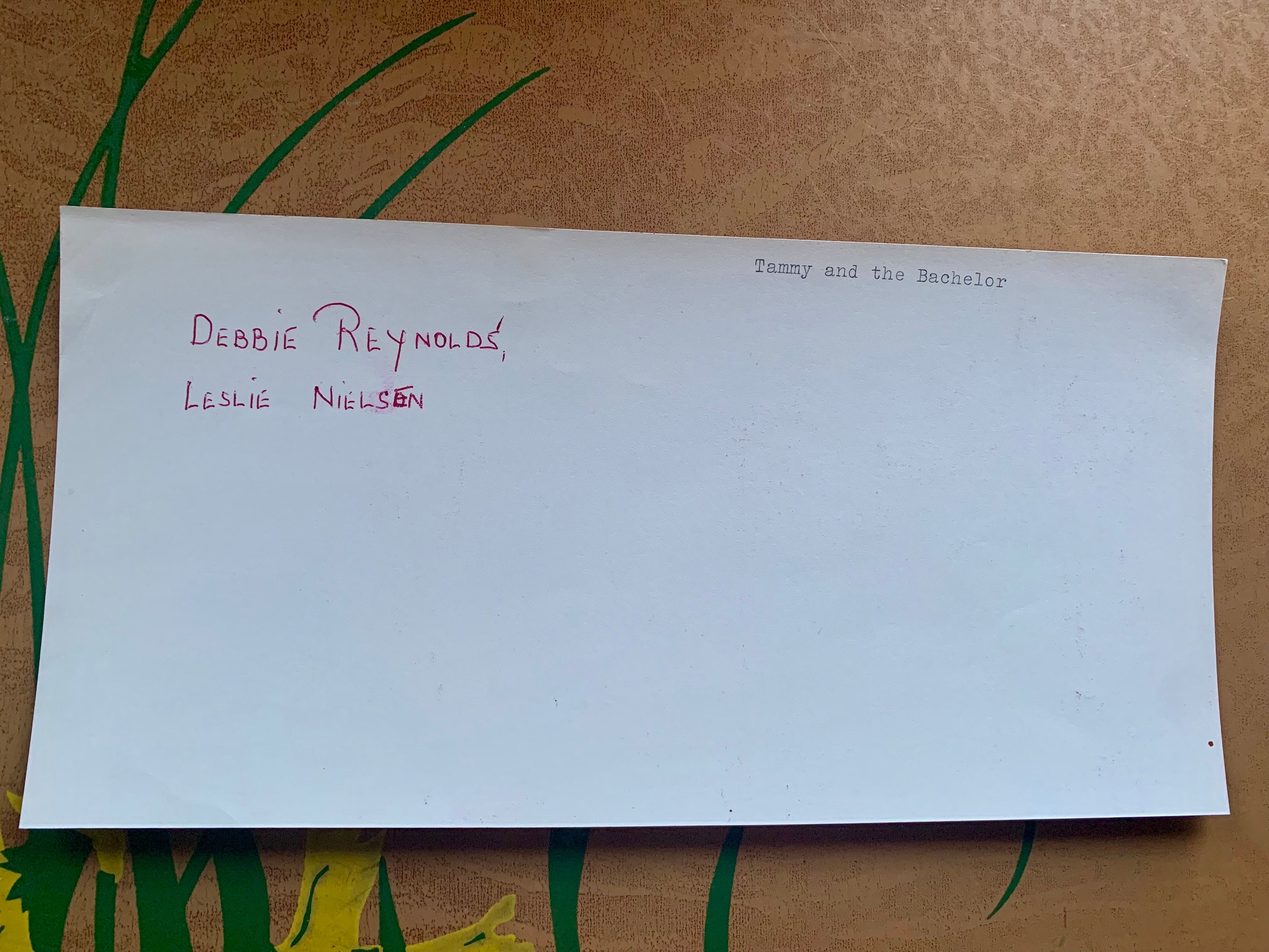 AUTOGRAPH - Debbie Reynolds From the Film Tammy and the Bachelor - Etsy