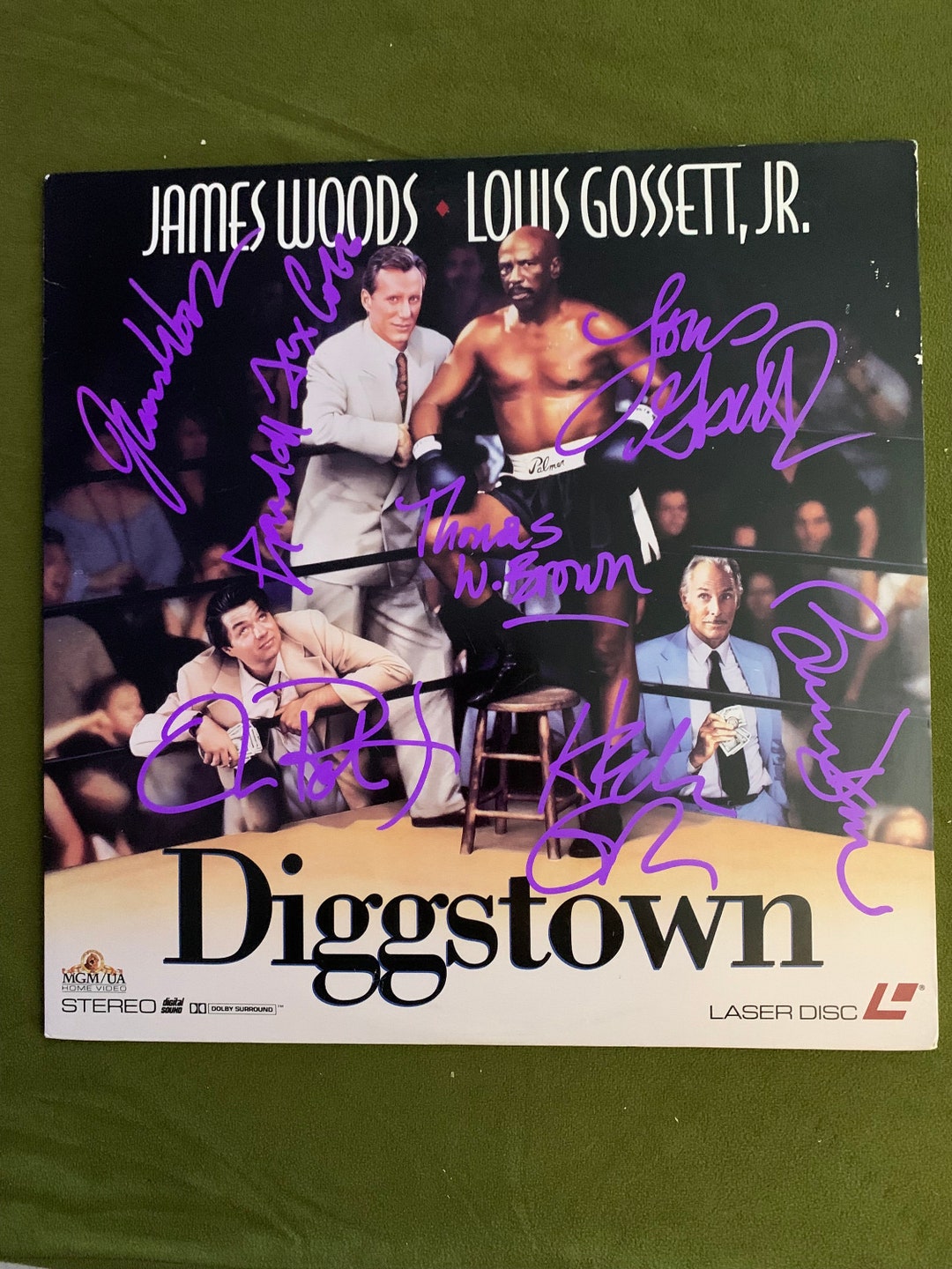 CAST AUTOGRAPH - Diggstown - Laserdisc 1993 Release - Signed by 7 ...