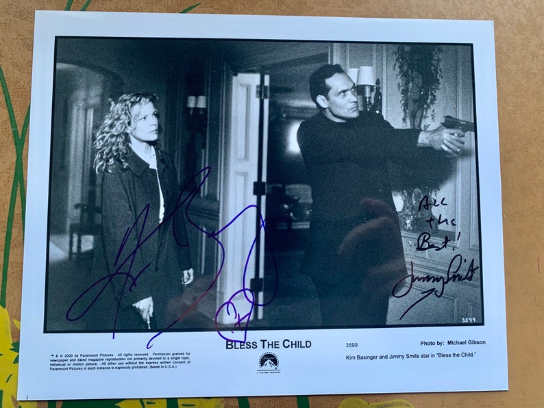 AUTOGRAPHS Kim Basinger and Jimmy Smitts Signed 8x10 From the Film ...
