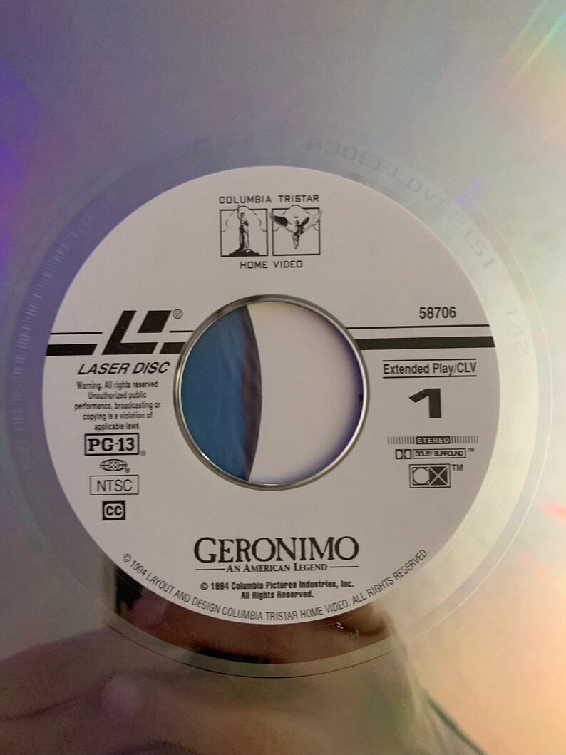 CAST AUTOGRAPH - Geronimo - Laserdisc Release - Jason Patric, Gene ...