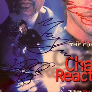 CAST AUTOGRAPH - Chain Reaction - Laserdisc Signed by 6 Including Keanu ...