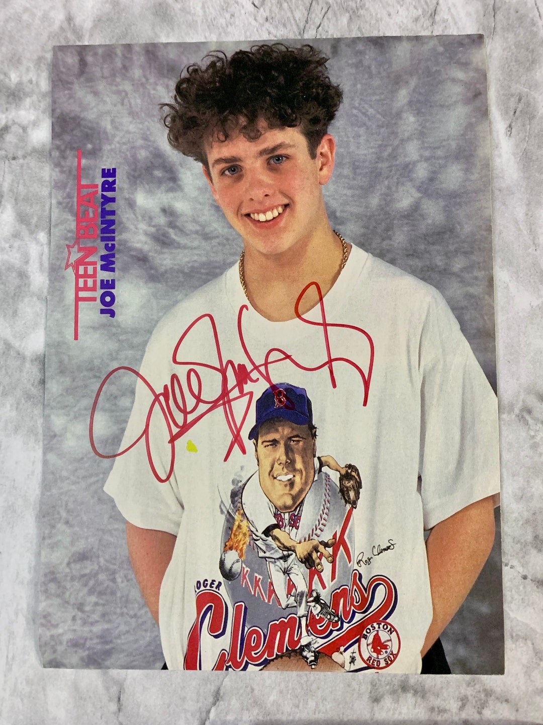 AUTOGRAPH Joe Mcintyre Signed Teen Beat Magazine Page NKOTB - Etsy