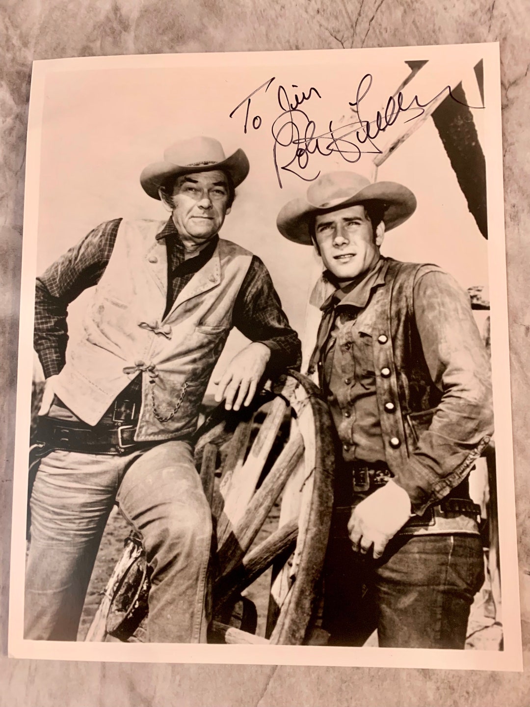 AUTOGRAPHED PHOTO Robert Fuller 8x10 From Classic TV Western Laramie - Etsy