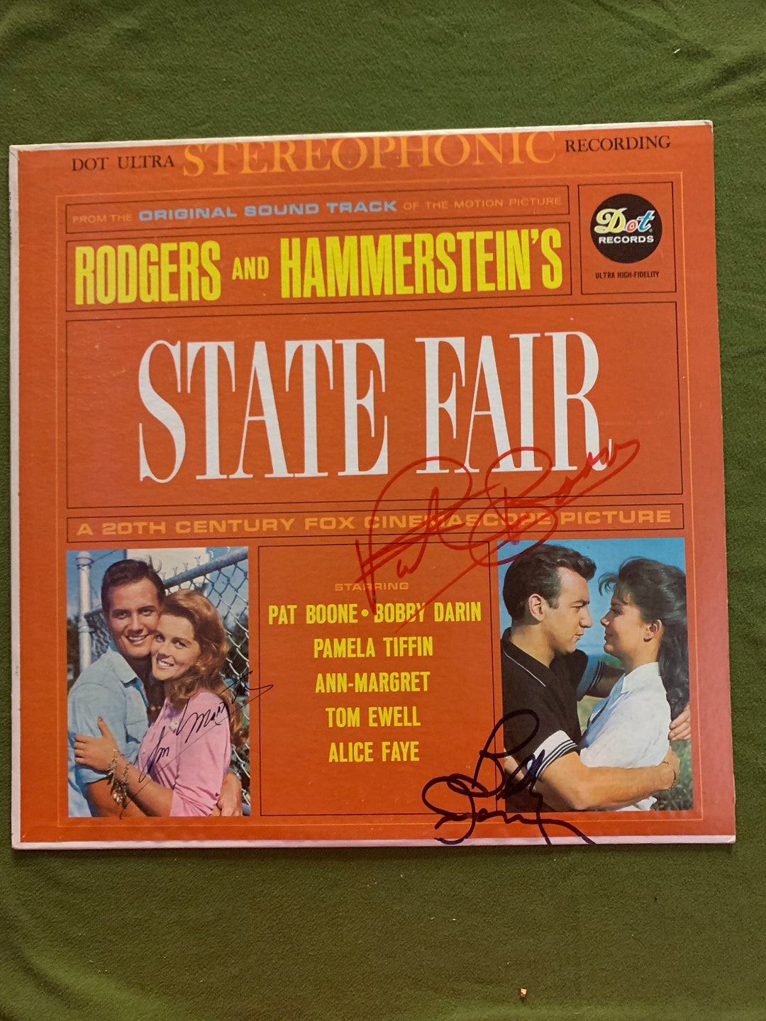 CAST AUTOGRAPH - State Fair - Original Soundtrack Album - Ann-margret ...