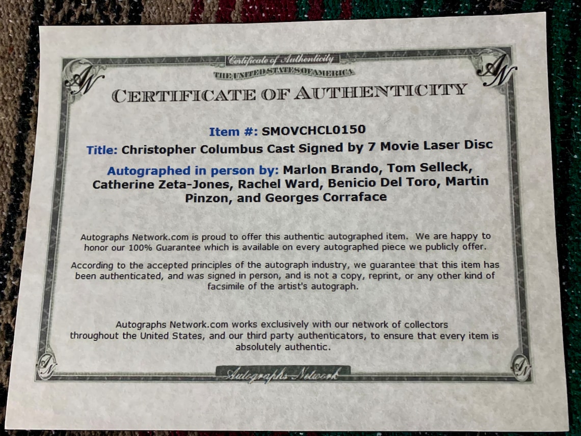CAST AUTOGRAPH - Christopher Columbus: the Discovery - Laserdisc (12592 ...
