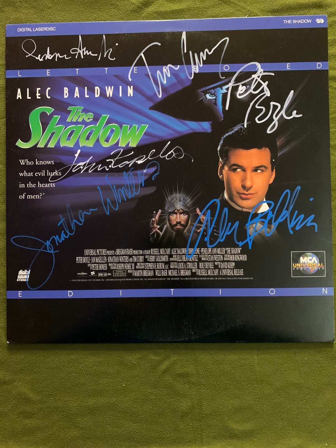 CAST AUTOGRAPH - the Shadow - Laserdisc (42197) Signed by 6 Including ...