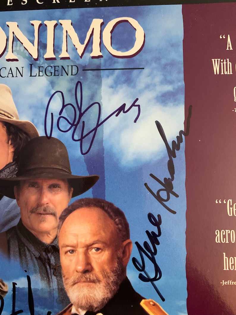 CAST AUTOGRAPH - Geronimo - Laserdisc Release - Jason Patric, Gene ...
