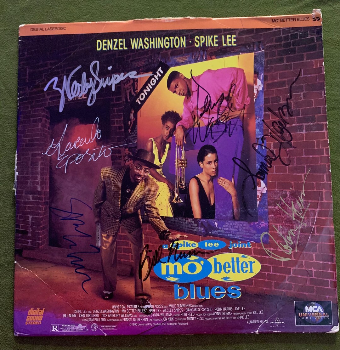 CAST AUTOGRAPH - Mo’ Better Blues - Laserdisc Signed by 7 Including ...